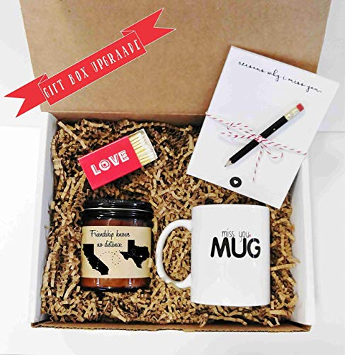BFF Gift Long Distance Friendship Best Friend Gift Soy Candle Long Distance Love Gift for Friend Scented Candle Birthday Gift Valentine Gift