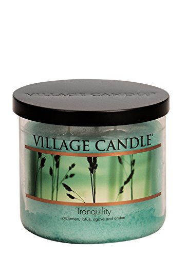 Village Candle Tranquility 17 oz Glass Bowl Scented Candle, Medium