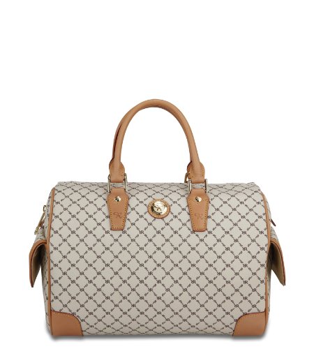 Signature Natural Large Boston Bag
