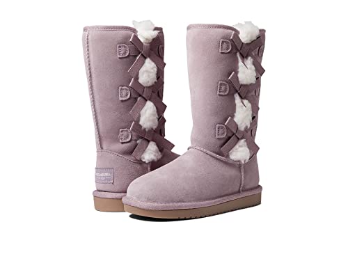Koolaburra by UGG Unisex-Child Victoria Tall Boot, Elderberry, 12 Little Kid