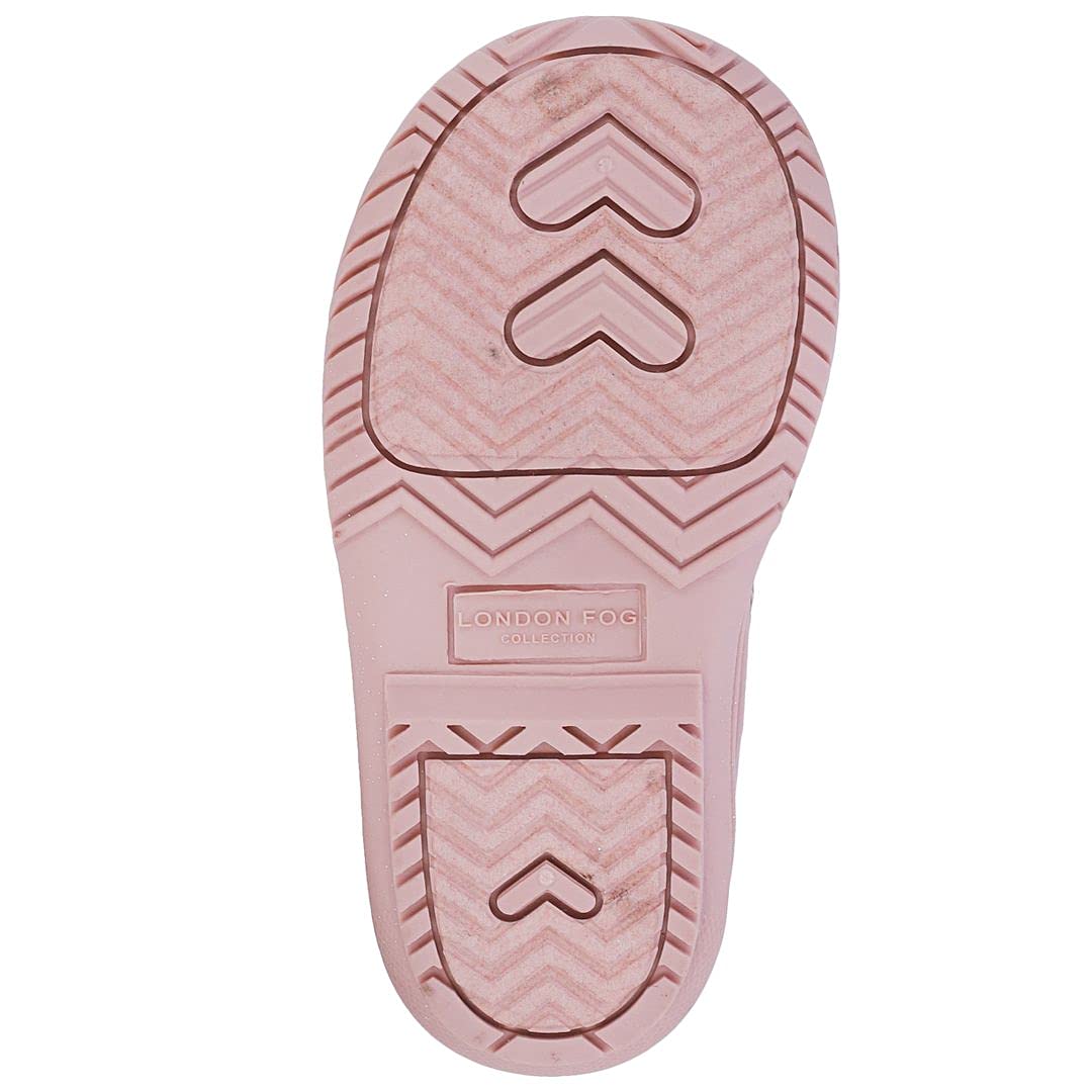 LONDON FOG Girls Toddler Endfield Cold Weather Warm Lined Snow Boot blush 8
