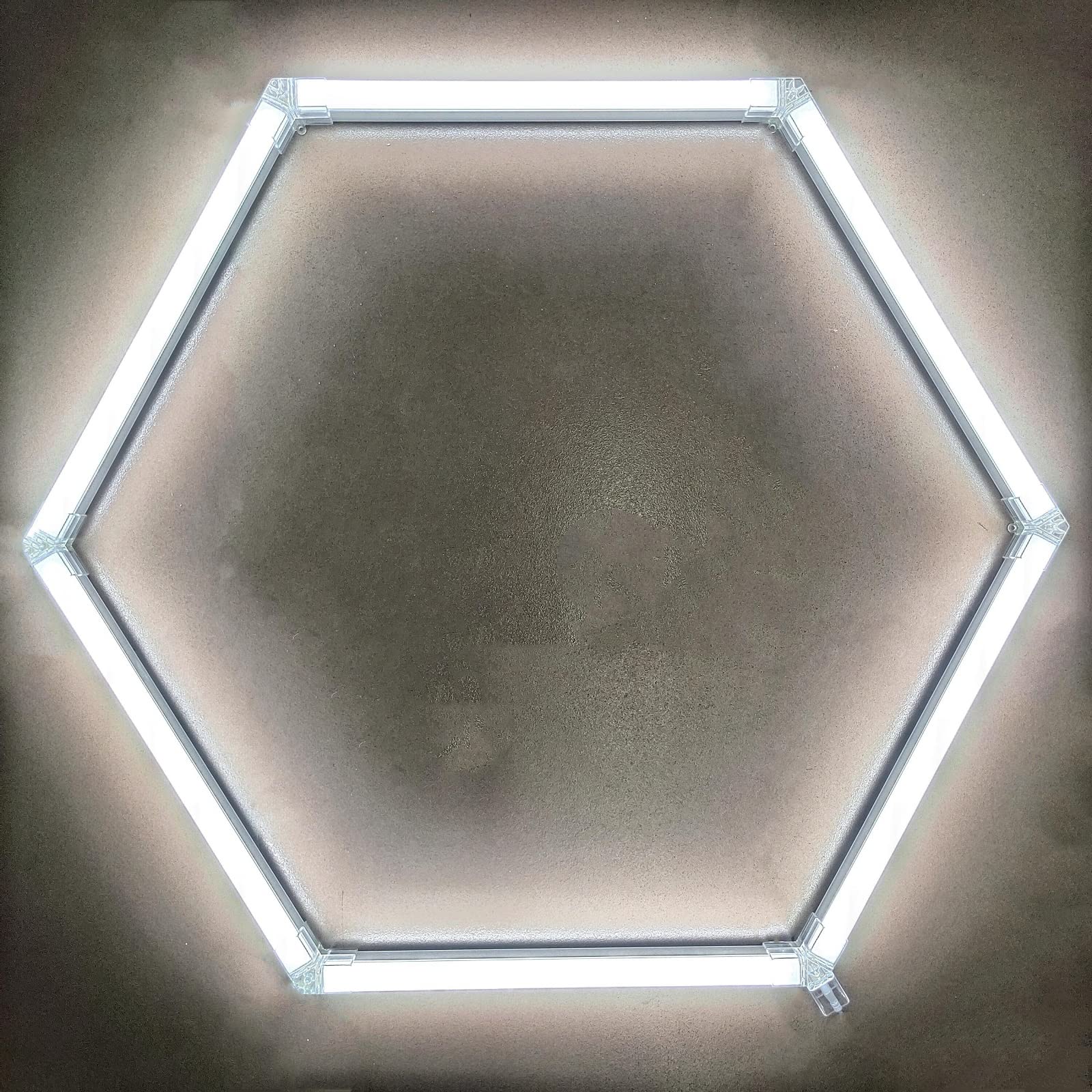 Hexagon LED Garage Light, Super Bright 106W 12600LM 65000K Daylight White LED Car Garage Light, 3 Hexagonal Grids for Garage, Shopping Mall, Workshop and Car Detailing etc. 82.67x82.67inch