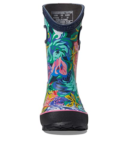 BOGS Rain Boot Garden (Toddler/Little Big Kid), Rose Multi, 4 US Unisex