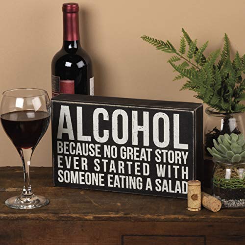 Primitives by Kathy 19416 Classic Box Sign, 10 x 6-Inches, Alcohol