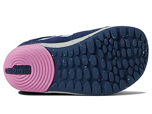 Merrell Bare Steps Ridge JR Ankle Boot, Navy/Pink, 6 US Unisex Little Kid