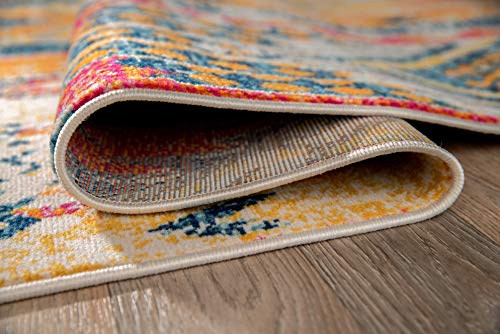 Rugshop Sky Collection Bohemian Area Rug 5' x 7' Multi