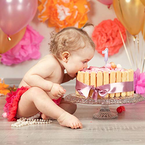 GET FRESH Number 3 Birthday Candle – Red Number Three Candle on Stick – Elegant Red Number Candles for Birthday Anniversary Wedding – Perfect Baby’s 3rd Birthday Candle for Cake – Red 3 Candle