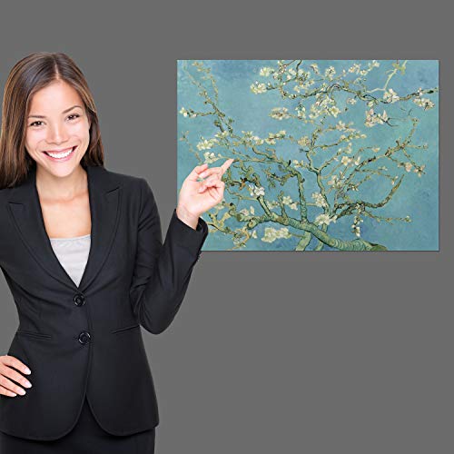 PalaceLearning Vincent Van Gogh Almond Blossom Poster Print - 1890 - Fine Art Wall Decor (18" x 24", Laminated)