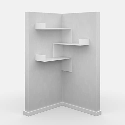 Ada Home Décor Walker Wall Shelf, 24" x 35" x 9", White