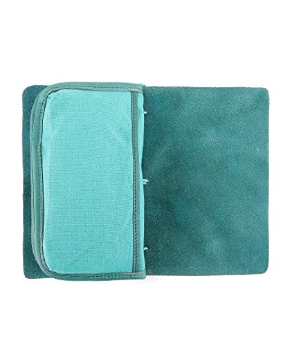 OLD TREND Leather Clutch Nomad Organizer Wallet (Aqua)