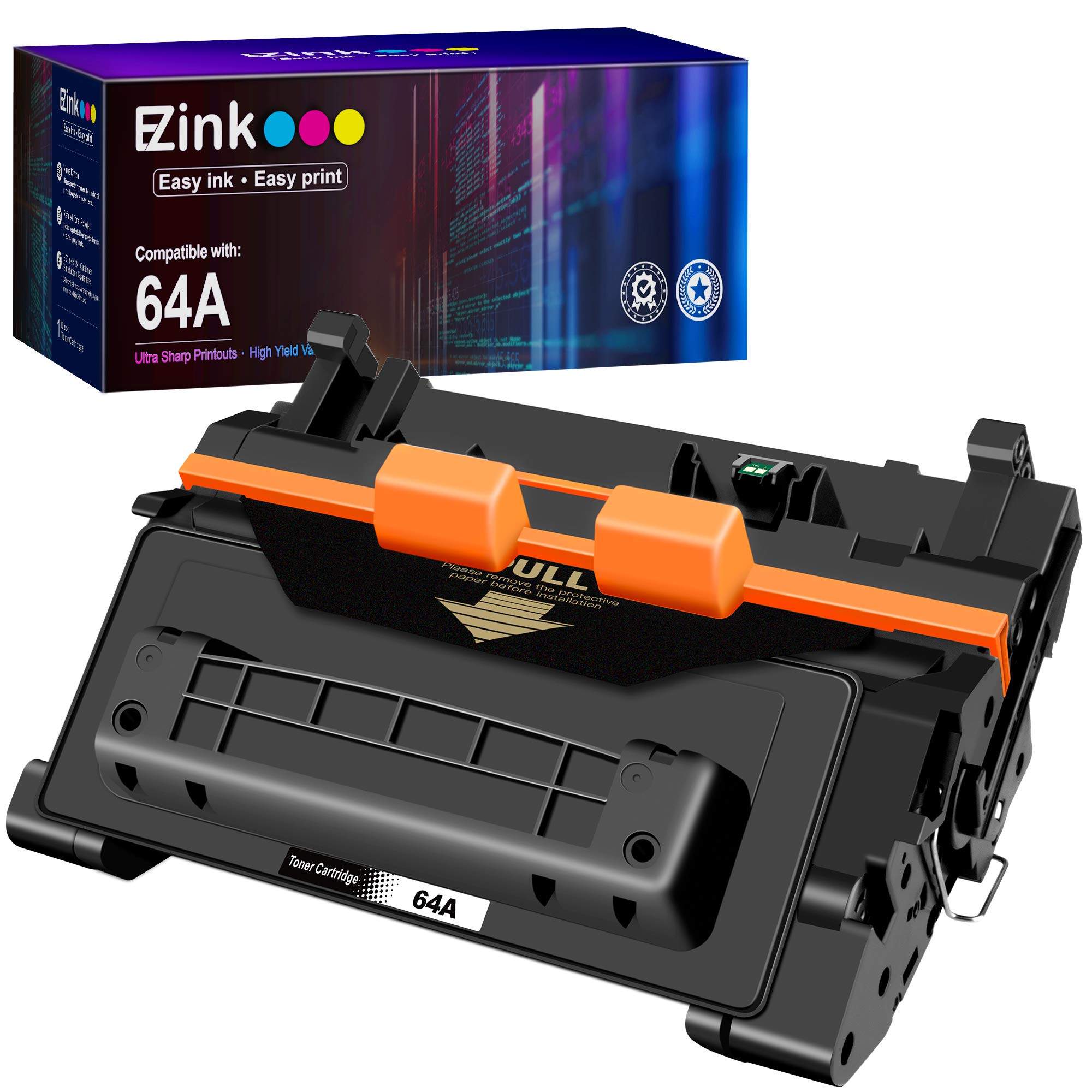 E-Z Ink (TM) Compatible Toner Cartridge Replacement for HP 64A CC364A 64X CC364X Compatible with Laserjet P4014N P4014DN P4015N P4015X P4015DN P4515N P4515X P4014 P4015 P4515 Printer (Black, 1 Pack)