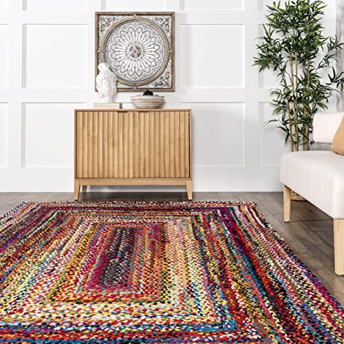 NuLOOM Tammara Bohemian Hand Braided Area Rug, 3' x 5' Oval, Multi