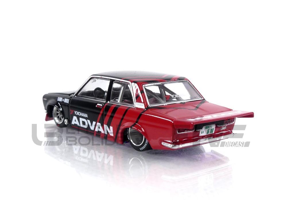 Datsun 510 Pro Street Advan Yokohama (by Jun Imai) Kaido House 1/64 Diecast Model Car True Scale Miniatures KHMG032
