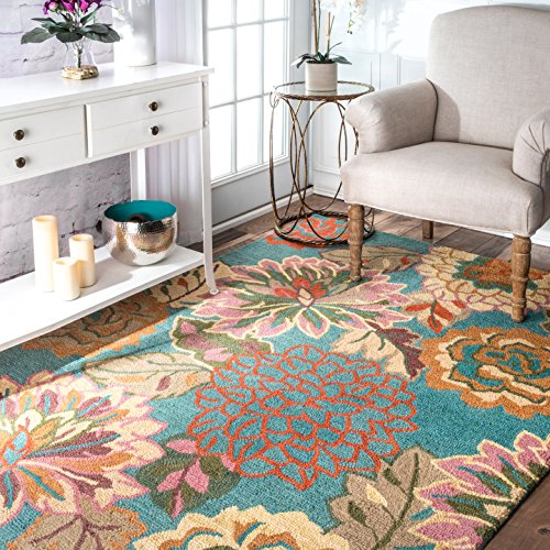nuLOOM Isabella Hand Tufted Wool Area Rug, 5' x 7' 6", Multi
