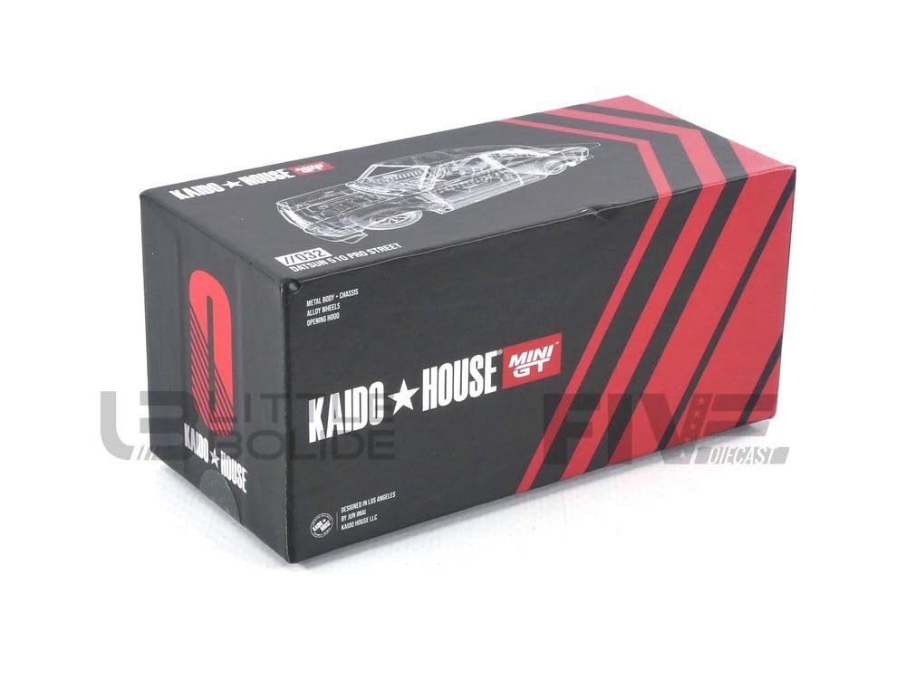 Datsun 510 Pro Street Advan Yokohama (by Jun Imai) Kaido House 1/64 Diecast Model Car True Scale Miniatures KHMG032