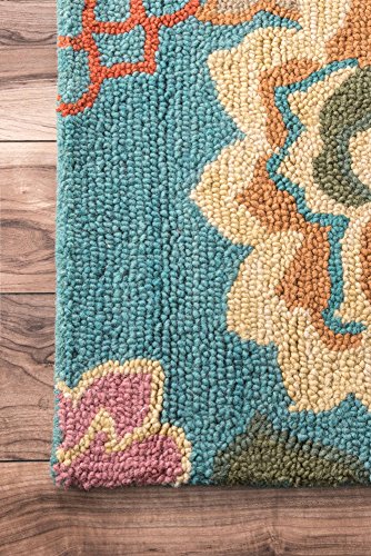 nuLOOM Isabella Hand Tufted Wool Area Rug, 5' x 7' 6", Multi