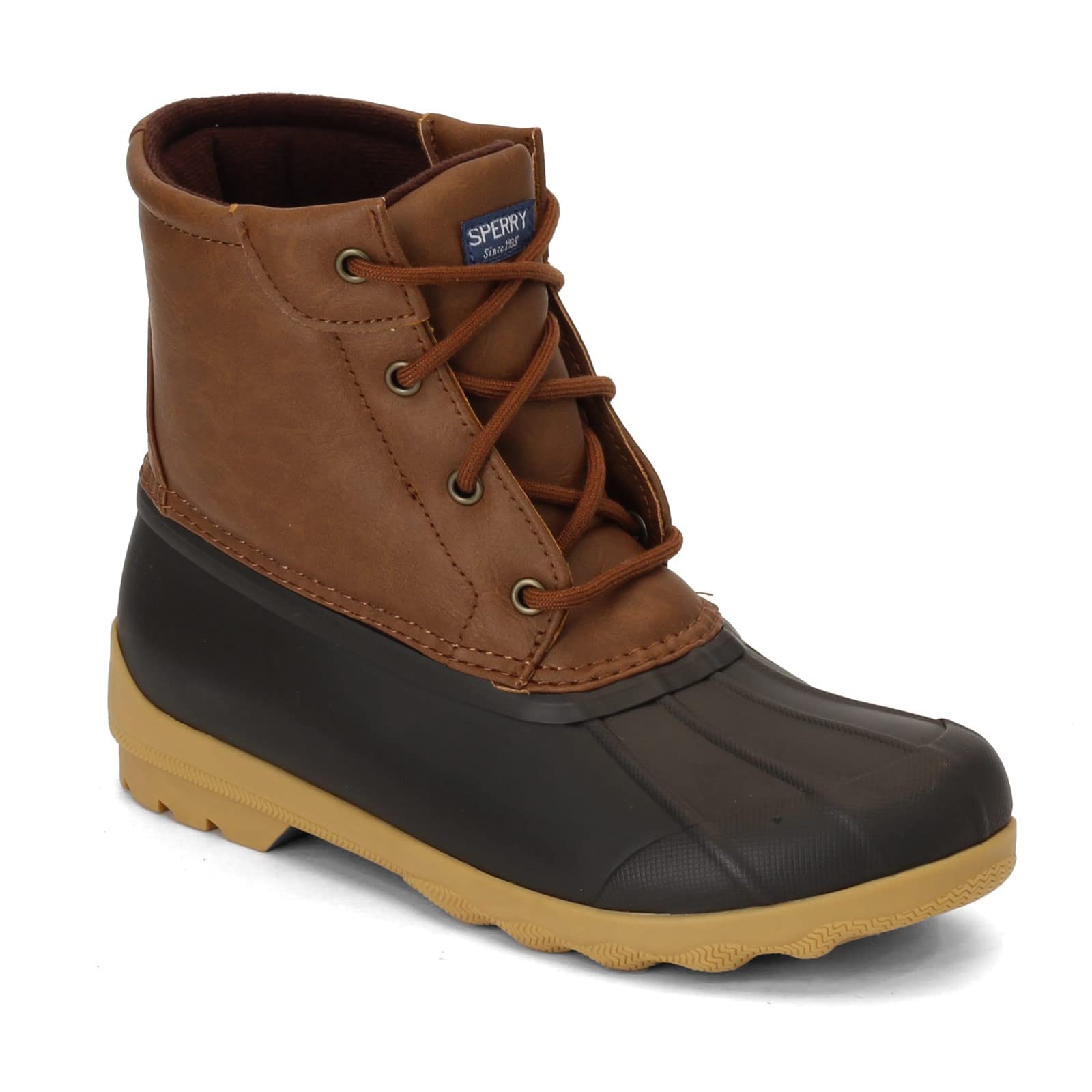 WKG Port Boot, Tan/Brown, 1 US Unisex Big Kid