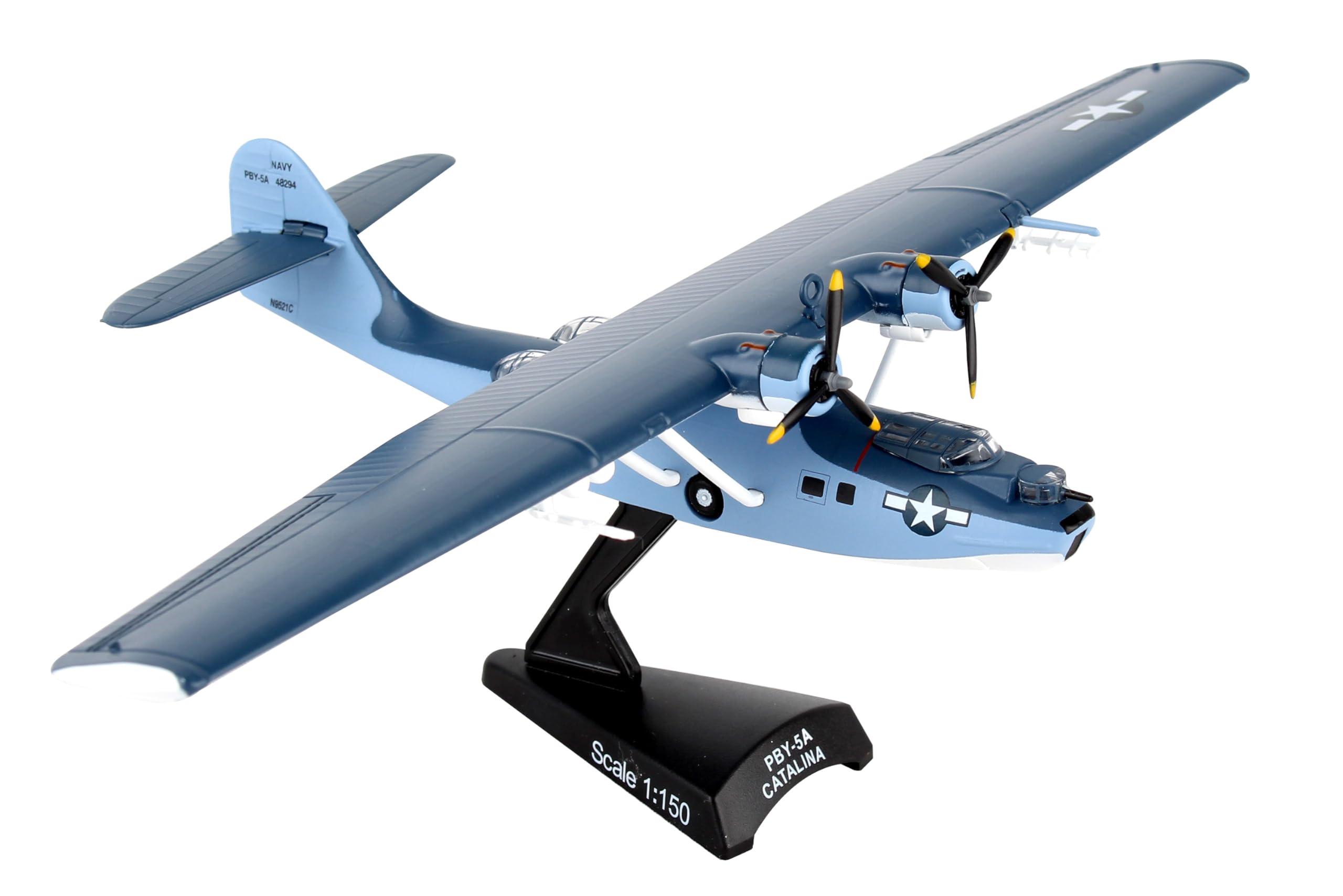 Daron Worldwide Trading Postage Stamp USN Pby5 Catalina 1/150 Airplane Model