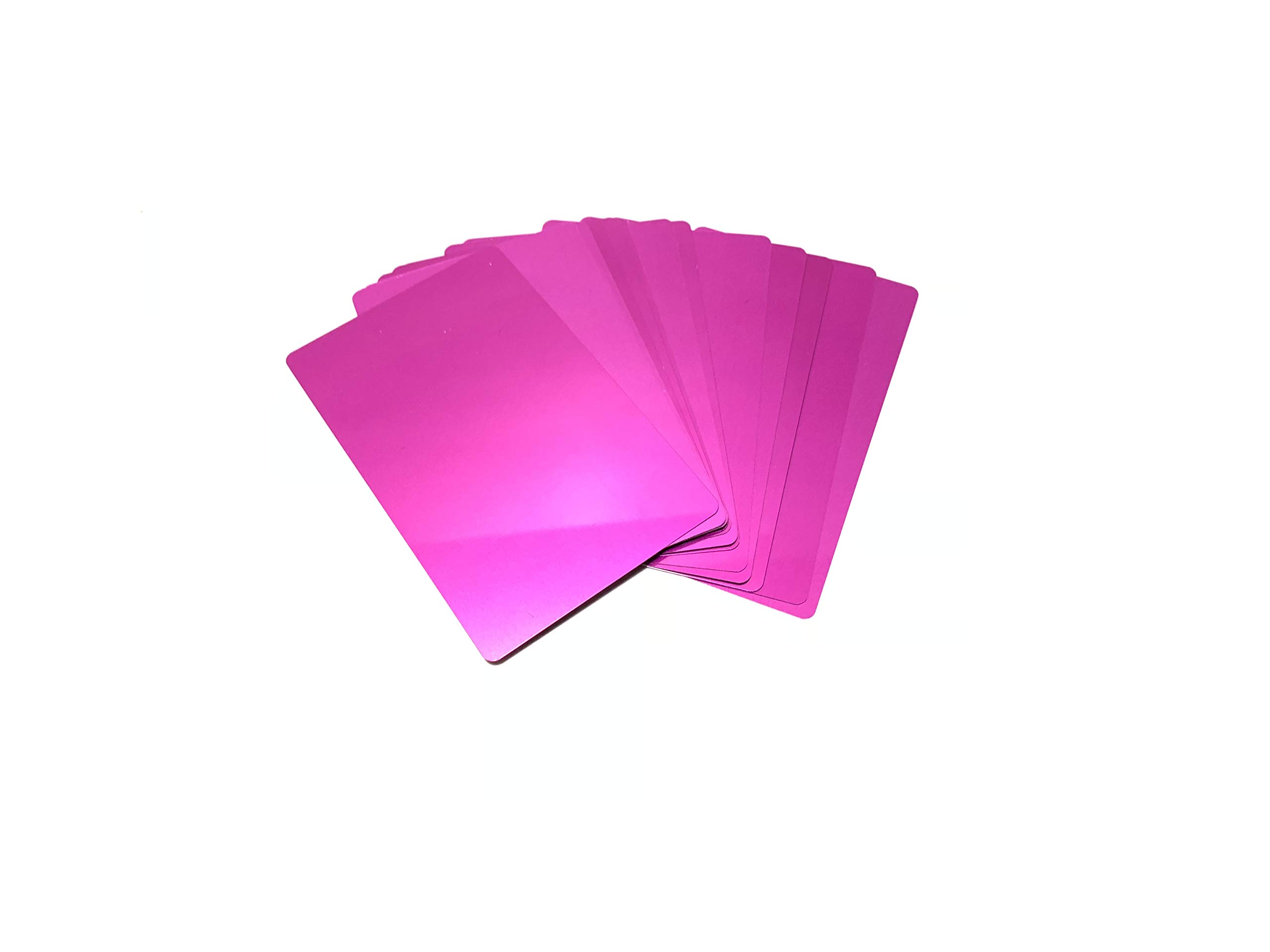 Malayan - 50 PACK Aluminum Business Card Blanks - Laser Engraver and CNC Engraving Color Options Available (Gold)