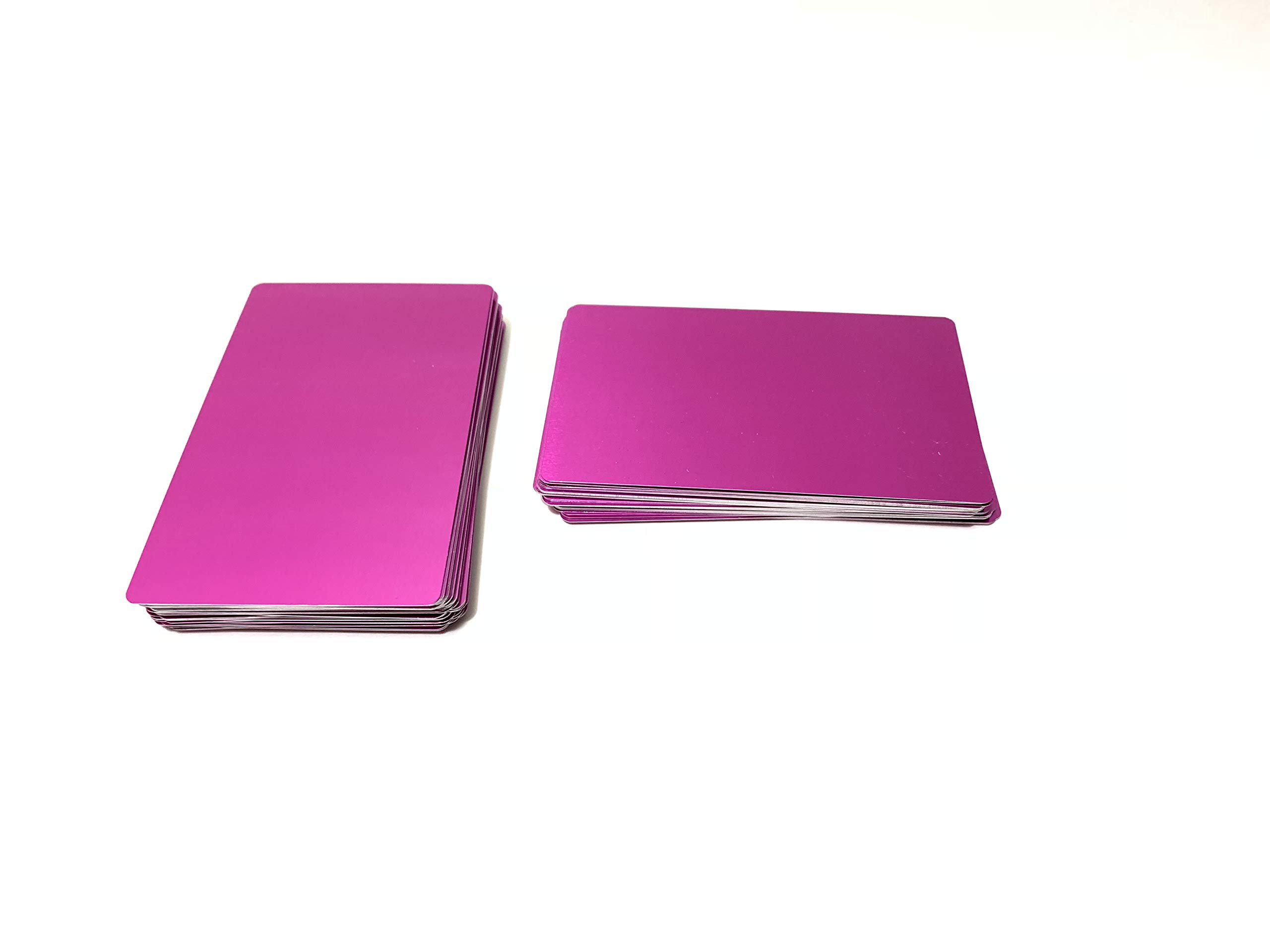 Malayan - 50 PACK Aluminum Business Card Blanks - Laser Engraver and CNC Engraving Color Options Available (Gold)