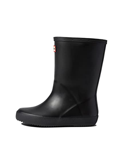 Hunter Little Kids Original First Classic Rain Boot, Black, 7