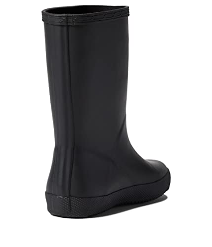 Hunter Little Kids Original First Classic Rain Boot, Black, 7