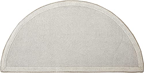 Uniflame Beige Hand Tufted 100% Wool Rug - Protects Floor from Heat, Embers, and Sparks