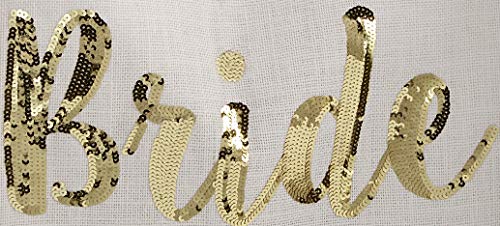 Mud Pie womens Bride Gold Sequin Tote, Gold Sequin, One Size US