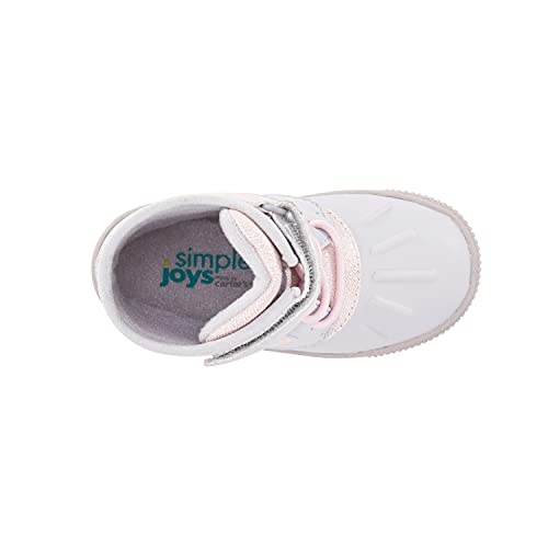 Simple Joys by Carter's Alexis Outdoor Boot Fashion, Ivory Light Pink, 11 US Unisex Little Kid