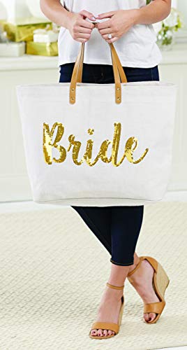 Mud Pie womens Bride Gold Sequin Tote, Gold Sequin, One Size US