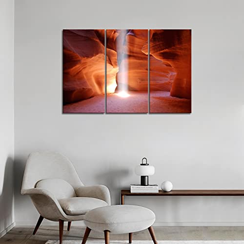 A Beam of Light Falling Down in Antelope Canyon Wall Art Painting Pictures Print On Canvas Landscape The Picture for Home Modern Decoration