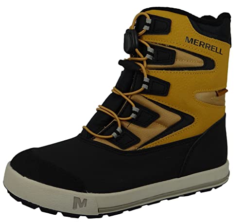 Merrell Snow Bank 3.0 Waterproof Boot, Wheat, 1 US Unisex Big Kid