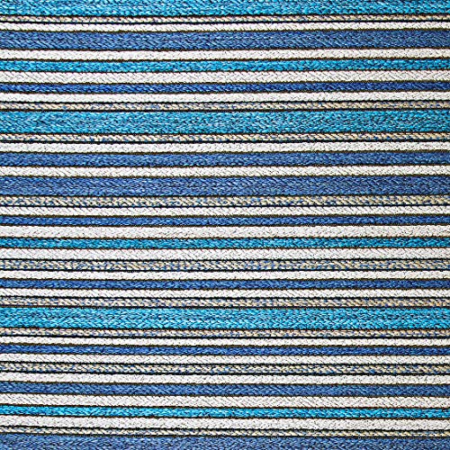 Couristan Cape Brockton Indoor/Outdoor Area Rug, 5'3" x 7'6", Cobalt Blue-Teal