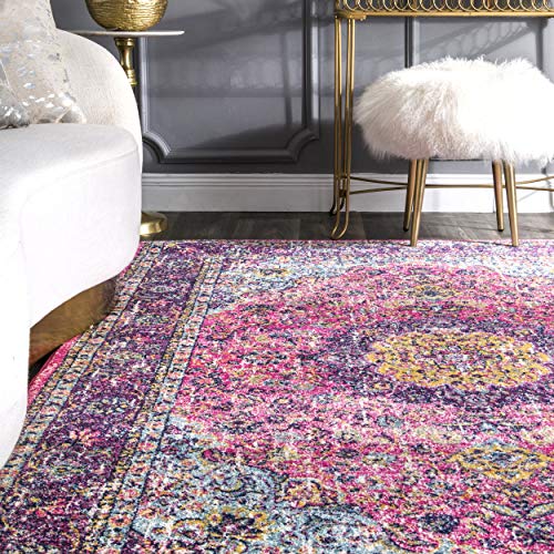 NuLOOM Verona Vintage Persian Area Rug, 4' x 6', Pink