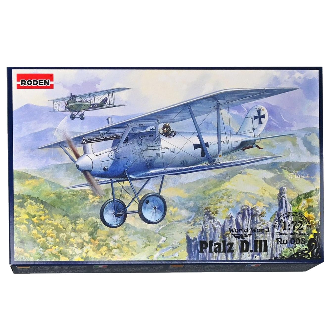 Roden Pfalz D.III German Biplane Fighter Model Kit