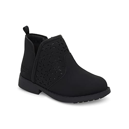 OshKosh B'Gosh Girls Estell Ankle Boot, Black, 12 Little Kid