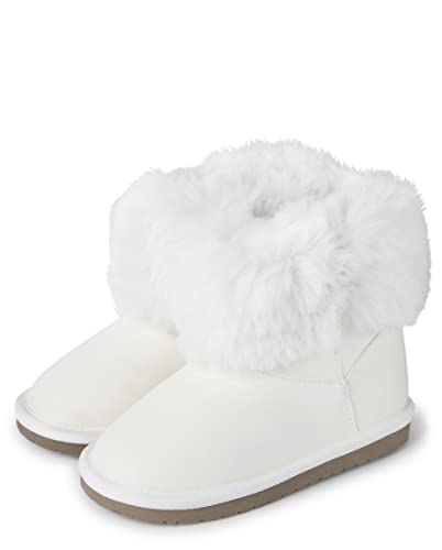 Gymboree,and Toddler Casual Boots,White, 1 Big Kid