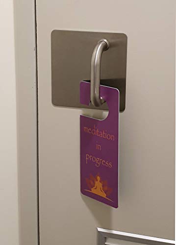 Meditation Door Sign | Do Not Disturb Sign Meditation in Progress | Meditation Gift for Home or Office