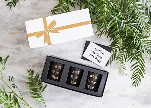 Scented Candle Gift Set with Natural Soy Wax & Aromatherapy Oils (Vanilla, Eucalyptus, Lavender). Packaged in Luxe Gift Box, Gifts for Women, Birthdays, Home Decor & All Occasions