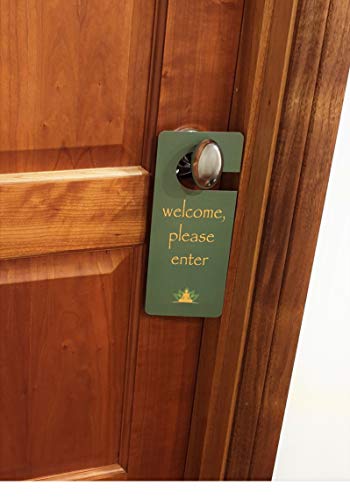 Meditation Door Sign | Do Not Disturb Sign Meditation in Progress | Meditation Gift for Home or Office