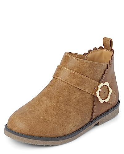 Gymboree,and Toddler Faux Leather Booties Ankle Boot,Tan,10 Toddler