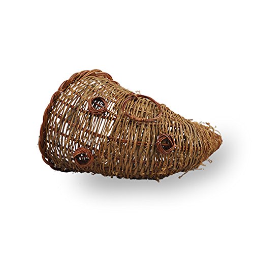 The Lucky Clover Trading 7005M Harvest Vine Fern Cornucopia, Medium Basket, Brown