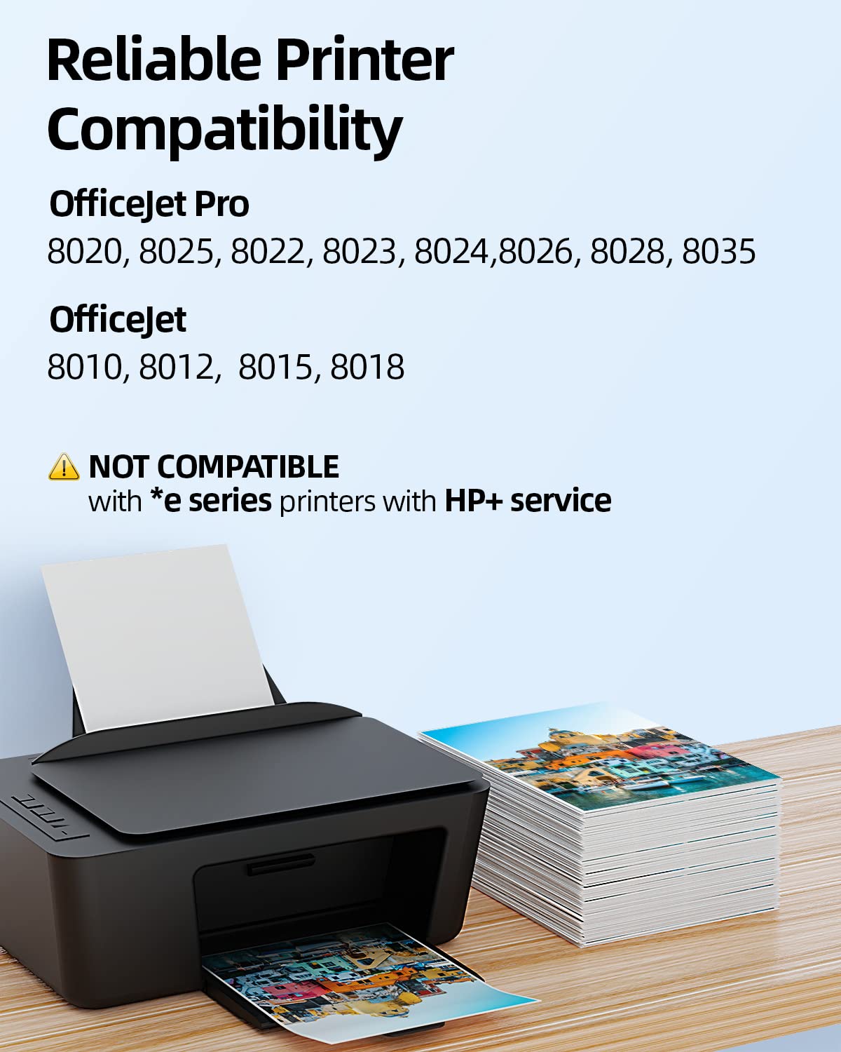 Compatible HP 910XL Ink Cartridges Combo Pack,High Yield,2 Black,Works with HP OfficeJet Pro 8020 8025 8025e 8035 8035e 8028 Printer, ,HP910XL,HP910