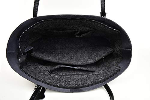 Covelin Women's Handbag Genuine Leather Tote Shoulder Bags Soft Hot Black
