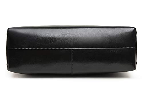 Covelin Women's Handbag Genuine Leather Tote Shoulder Bags Soft Hot Black