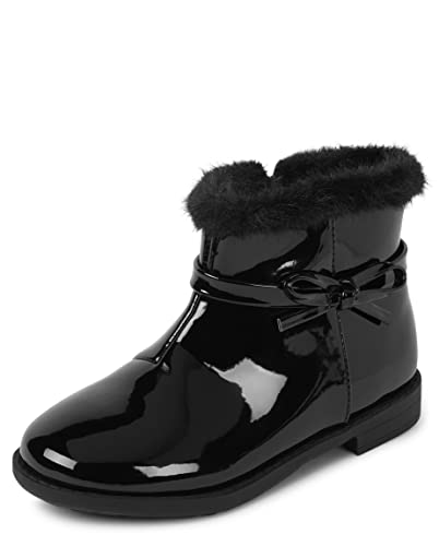 Gymboree,and Toddler Faux Leather Booties,Black,10