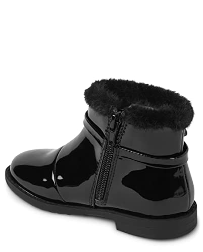Gymboree,and Toddler Faux Leather Booties,Black,10
