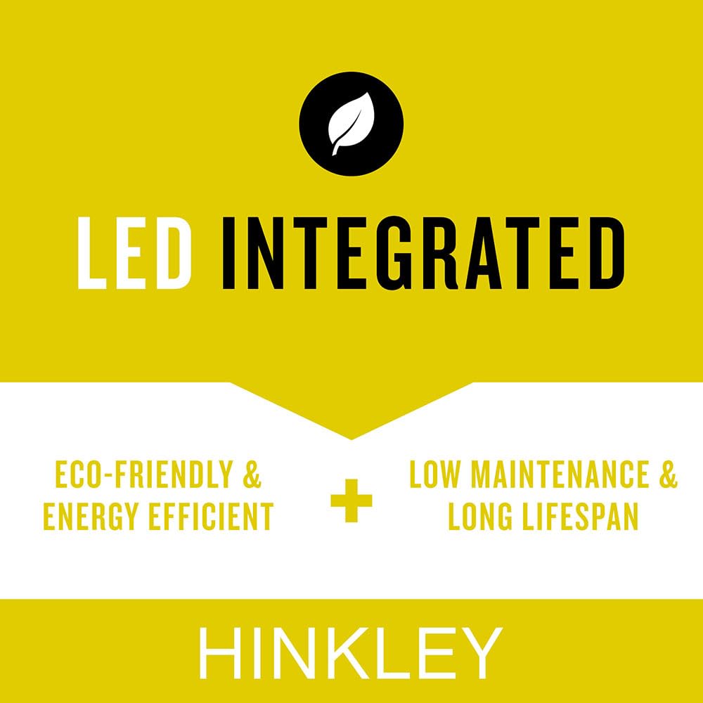 Hinkley Facet 60" Indoor/Outdoor LED Smart Flush Mount Ceiling Fan with Remote - Compact Hexagon-Shaped, Decorative, Modern Propeller, Matte Black