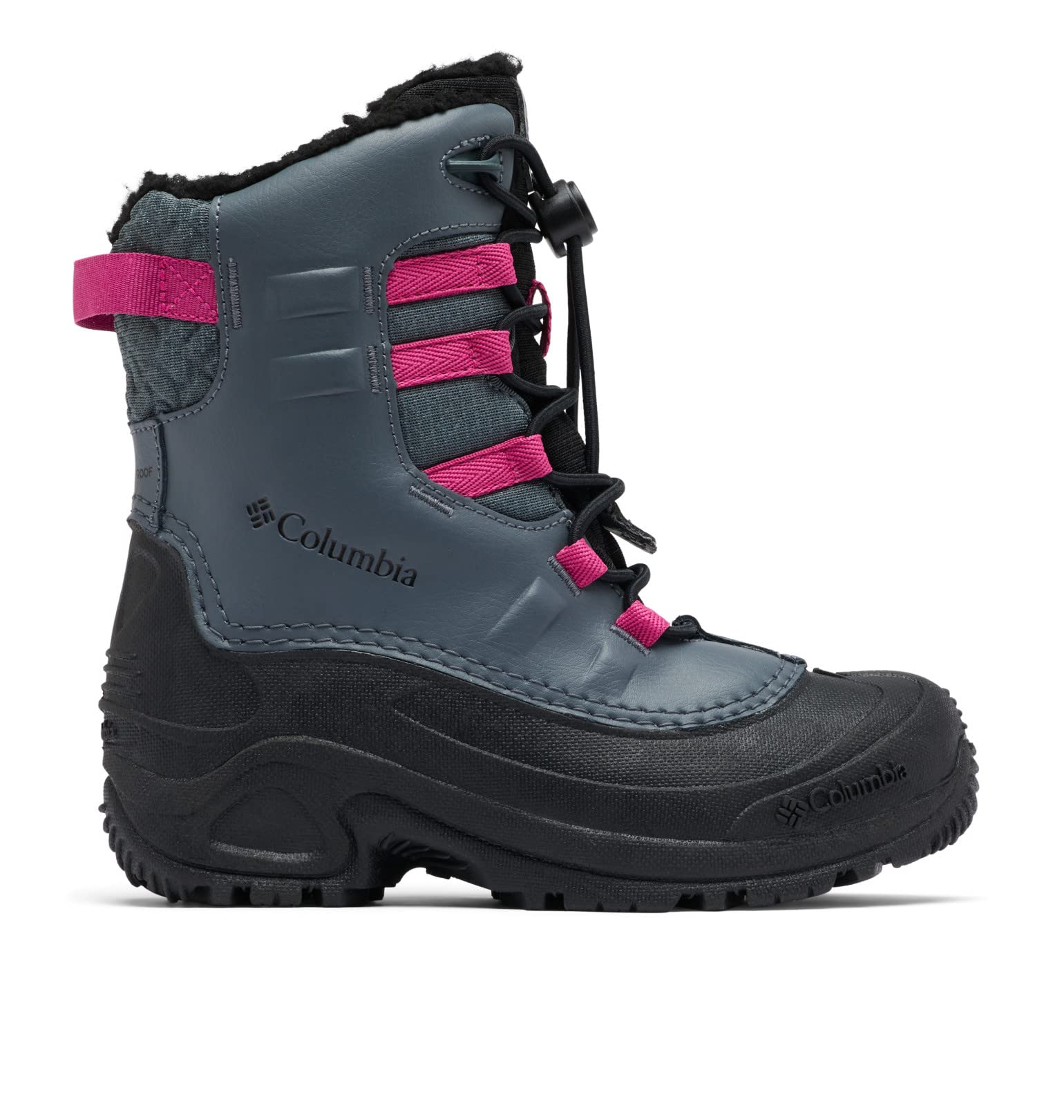 Columbia Youth Unisex Bugaboot Celsius, Graphite/Wild Fuchsia, 3