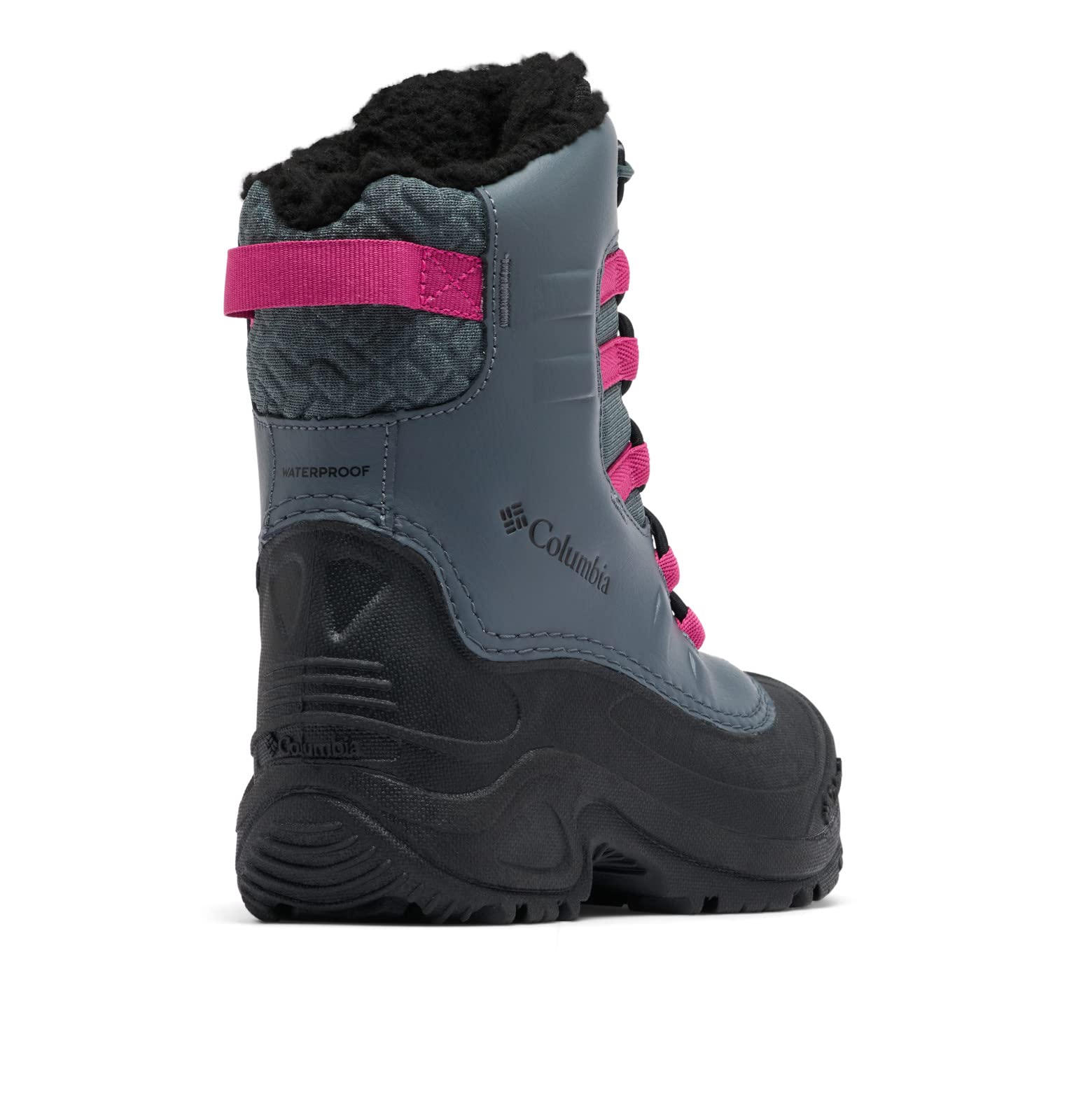Columbia Youth Unisex Bugaboot Celsius, Graphite/Wild Fuchsia, 3